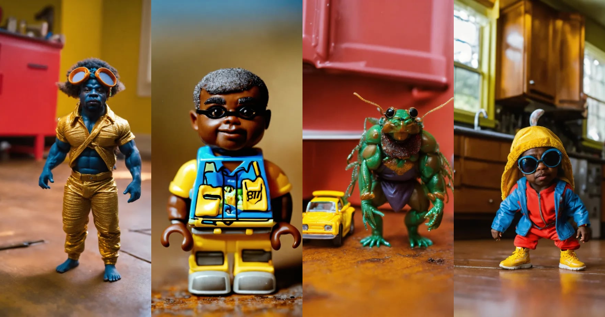 Lexica - 1 inch Bug size Shrunk tiny shrinking micro Rapper fairy toy ...