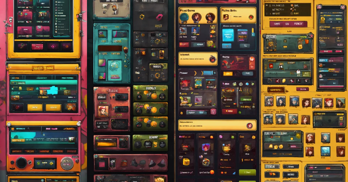 Lexica - Punk game user interface