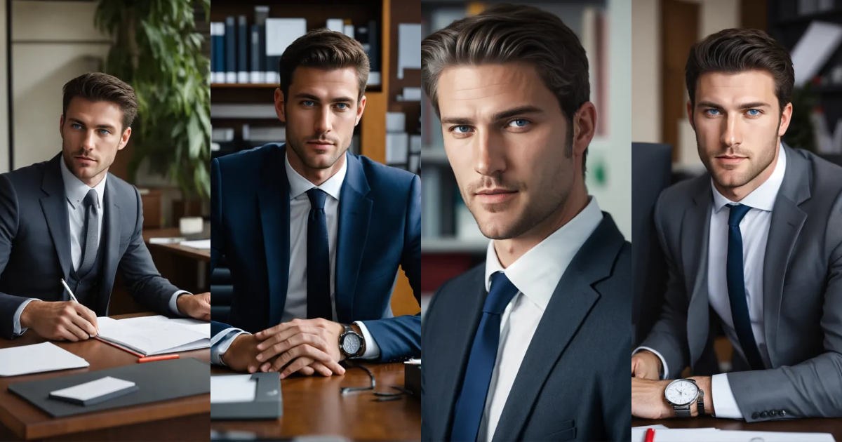 Lexica - A tall, handsome, blue-eyed, white-skinned Italian man wearing ...