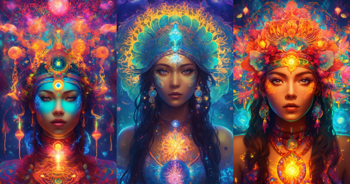 Lexica - Feminine enlightened indigenous avatar of the deep sea, water ...