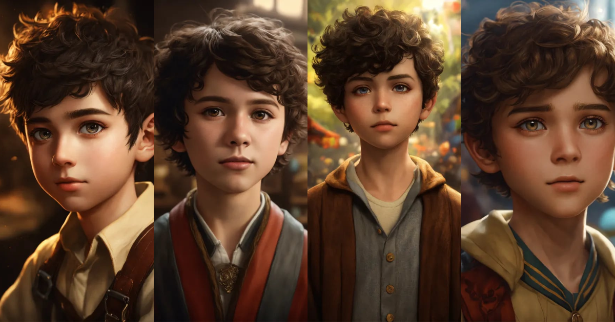 Lexica - An epic fantasy comic book style portrait painting of a young ...