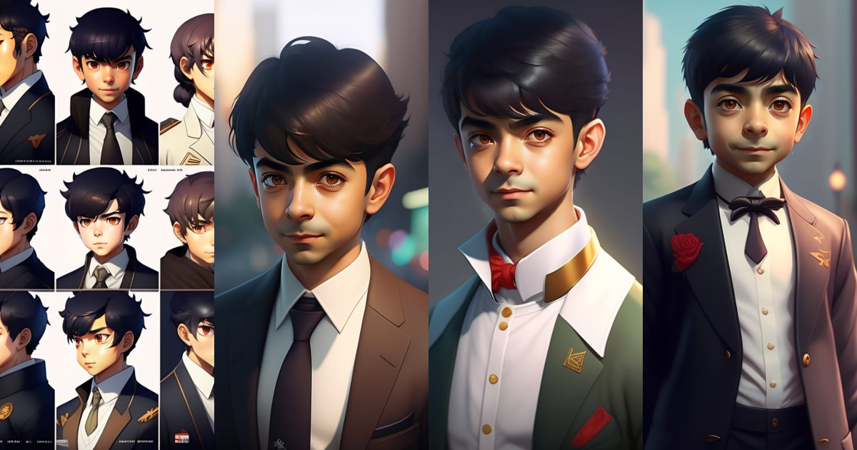 Lexica - Character concept art of Rowan Atkinson as an anime boy | cute ...