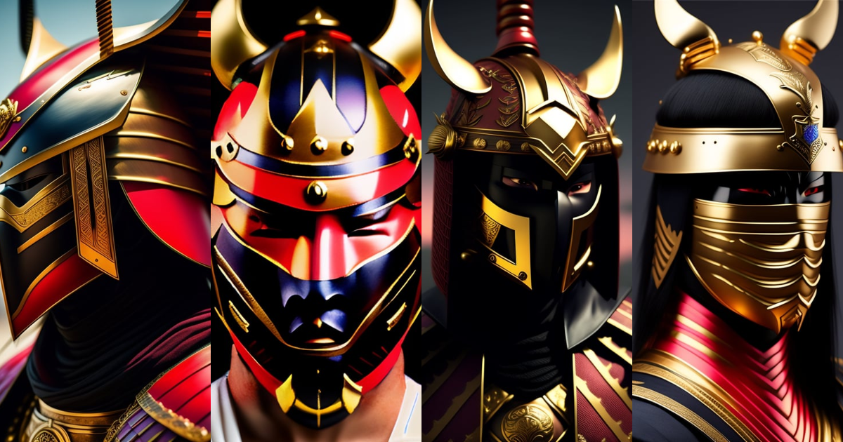 Lexica - Samurai armour mask anime japan