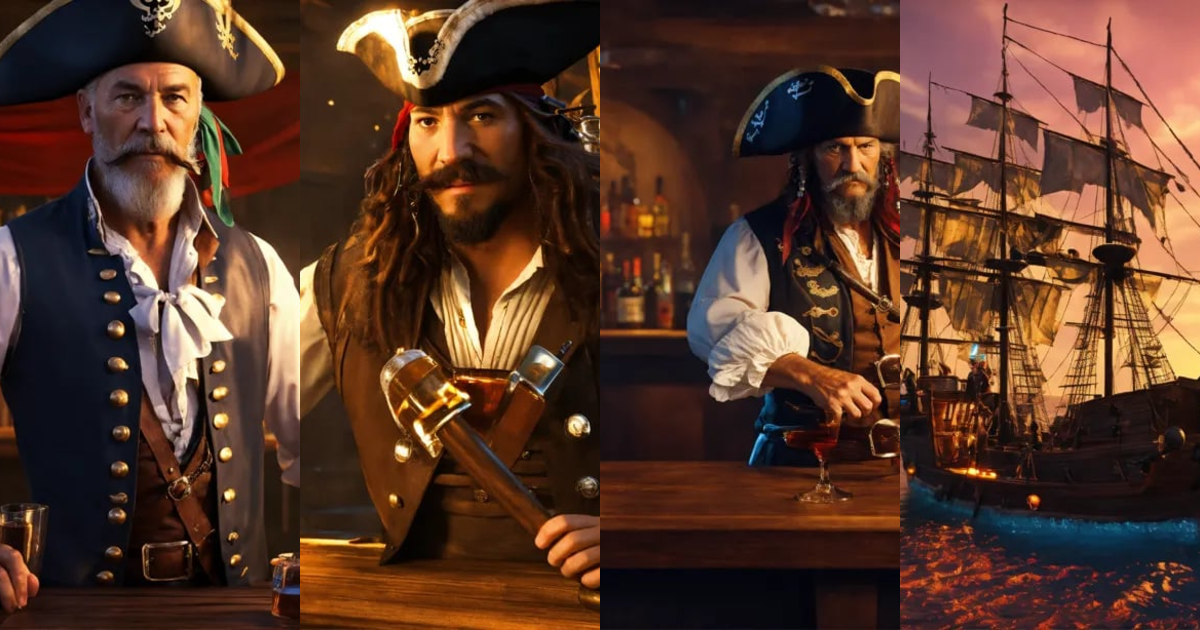 Lexica - Pirate Bartender old, 8k