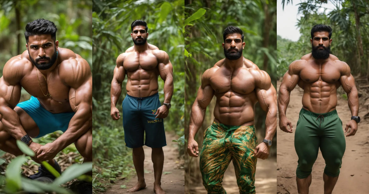 Lexica - 30-year-old man with big muscles, big bodybuilder, Pakistani ...