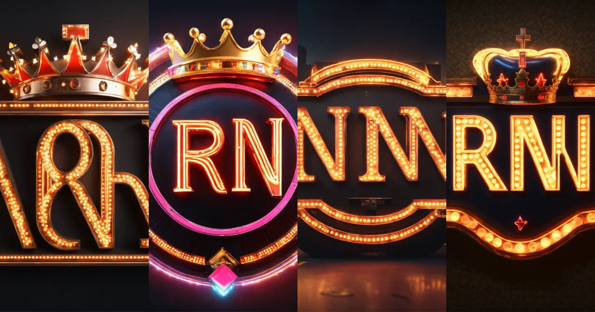 Lexica - Photo realistic RN letter in the middle, perfect round ...