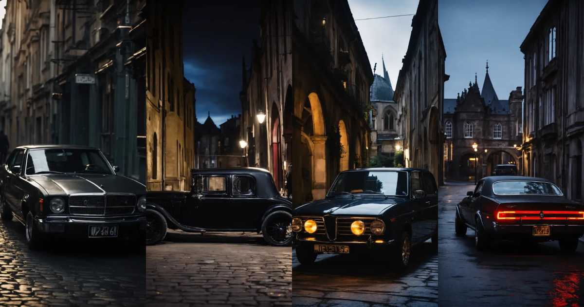 Lexica - Gothic style, street, dark, power, car