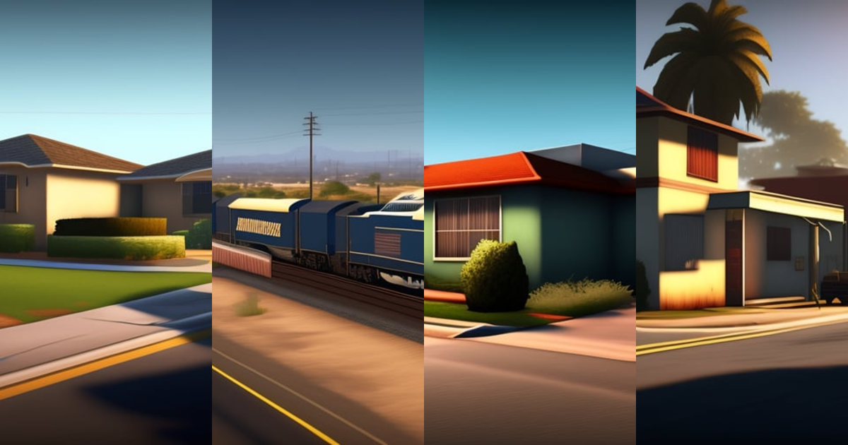 Lexica - Compton, LA, california, ata, carl Johnson, San Andreas, 8k