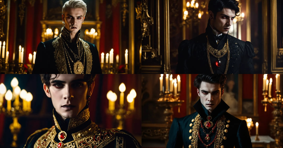Lexica - Sinister and dramatic picture of a young handsome French ...