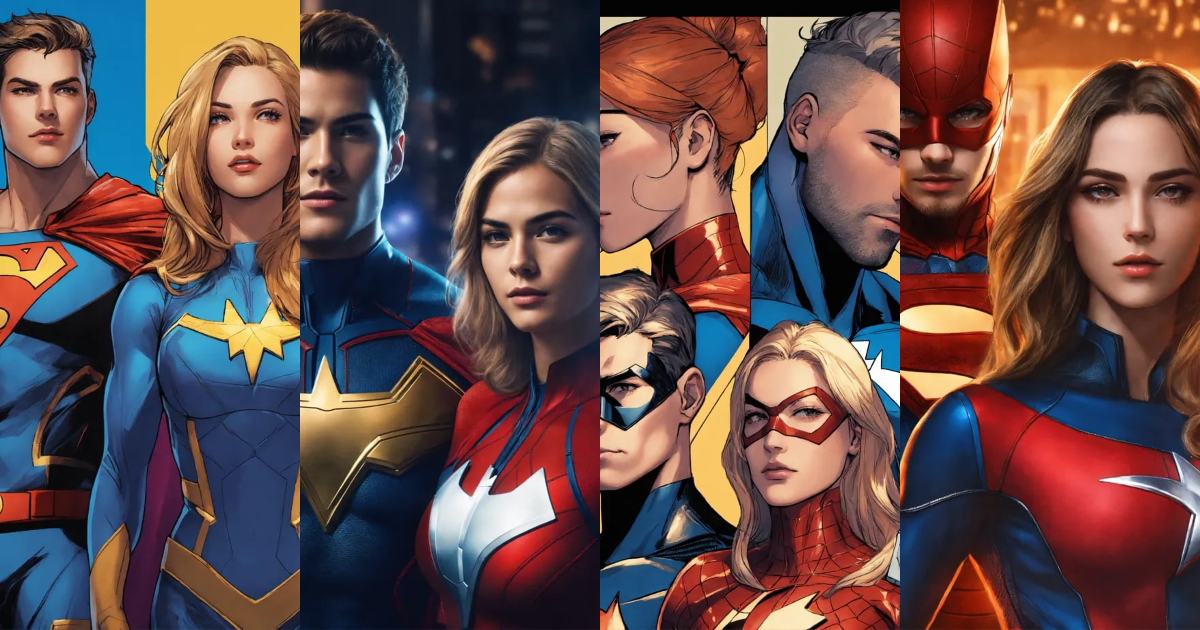 Lexica - 2 people next to each other, male, female, man, woman ...