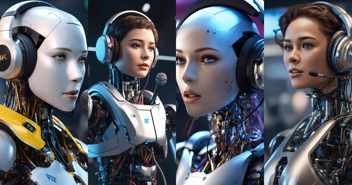 Lexica - Create a hyper-realistic 4K image of a humanoid robot wearing ...
