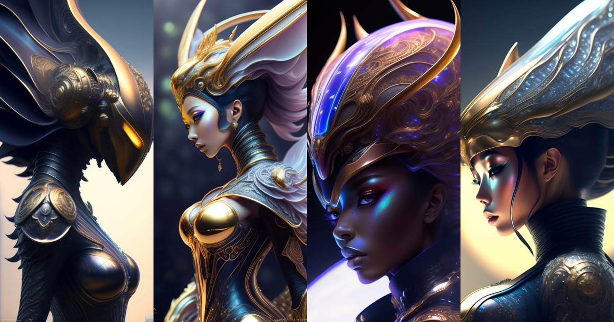 Lexica - Sideview 3D rendering of a alien in spaceship. robotic ...