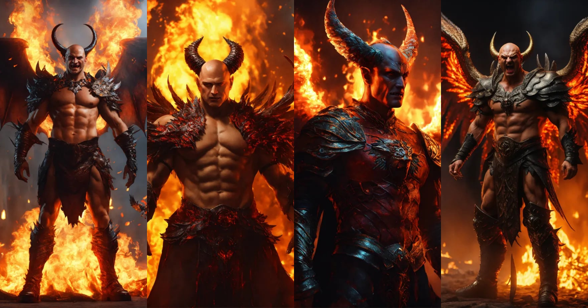 Lexica - Yevgeny prigozhin of wagner as demon with fangs and wings and ...