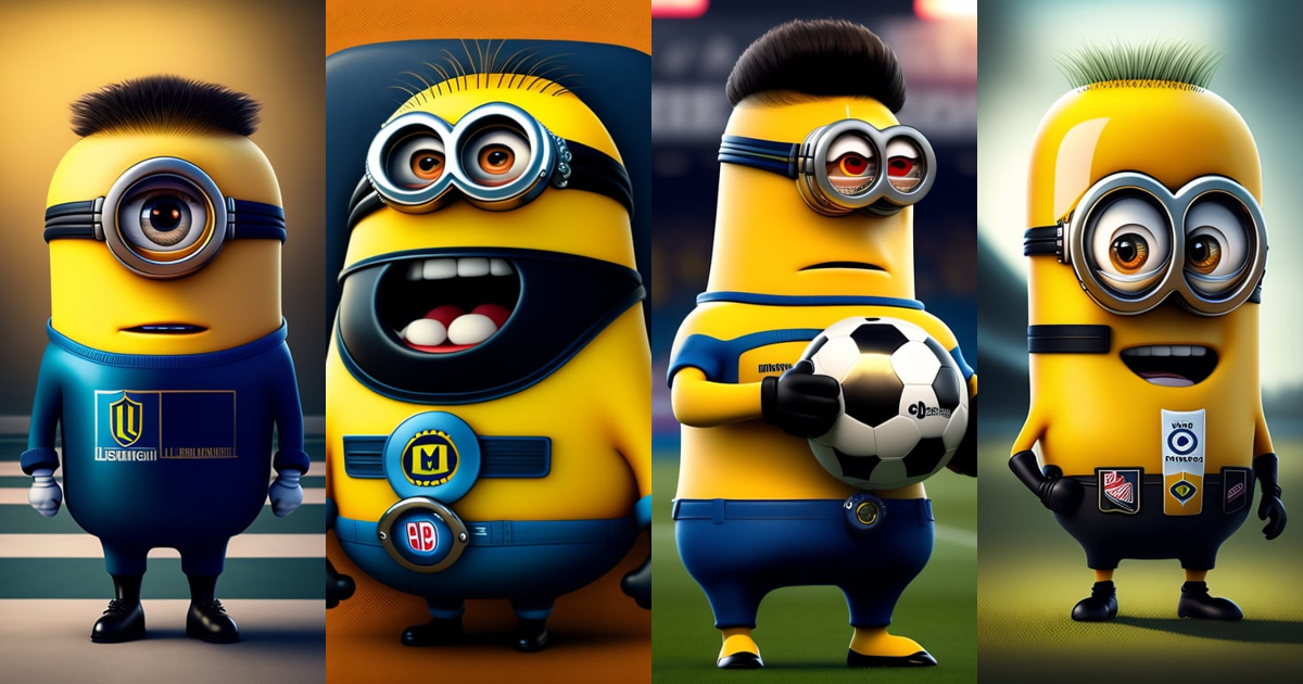 Lexica - Robert lewandowski as minion