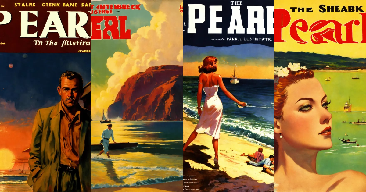 Lexica - Pulp cover for John Steinbeck's The Pearl, illustrator