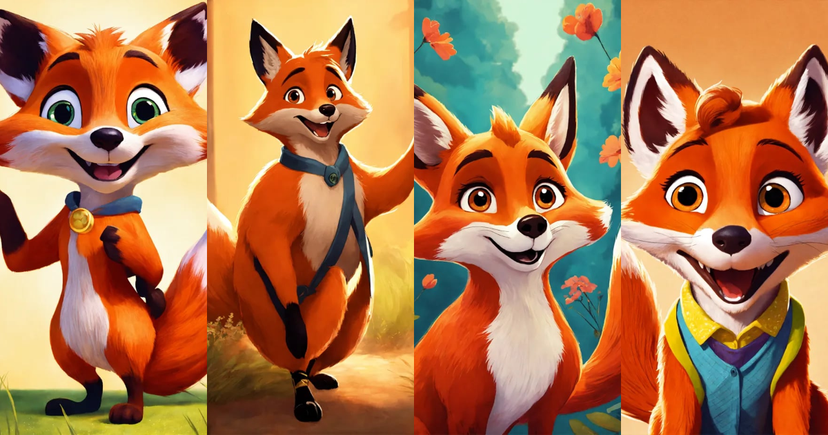 Lexica - Pixar style illustration of a female fox waving and smiling
