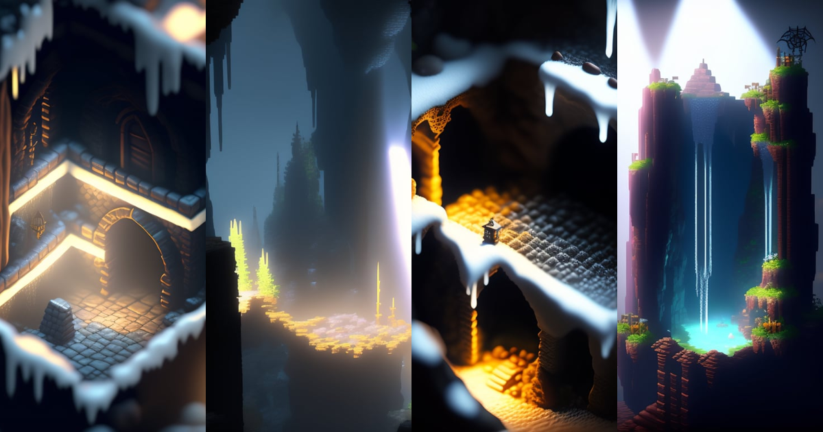 Lexica - Dark pixelated dungeon with sunlight, cobwebs , spooky, white ...