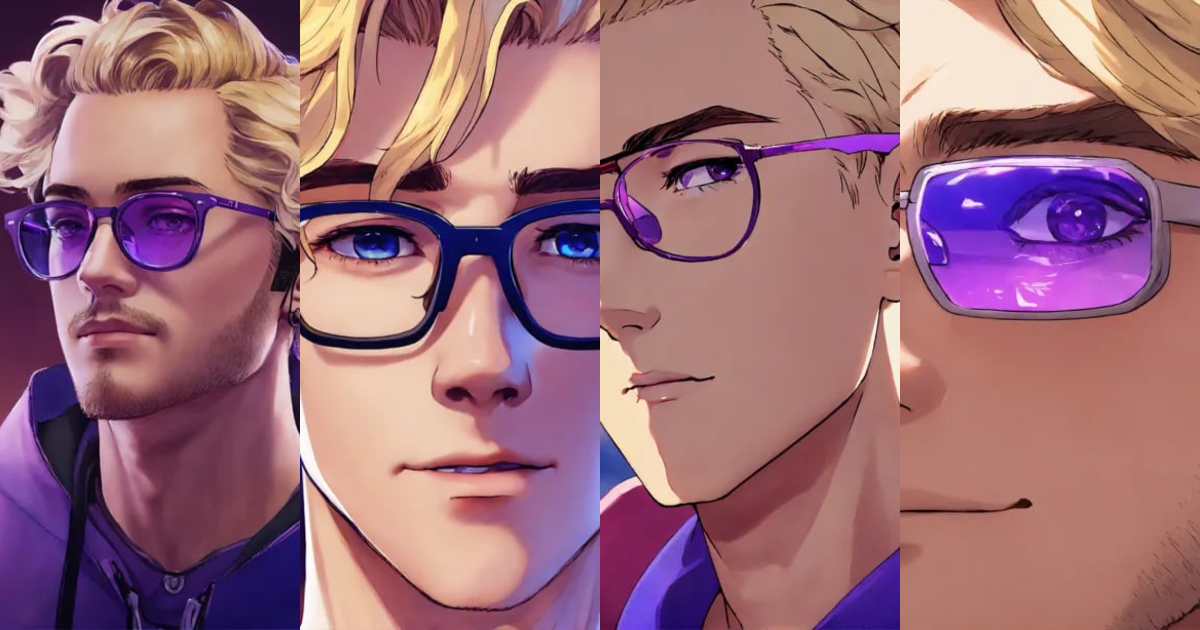 Lexica - A male gaming streamer, blonde hair, clean shaved, short wavy ...