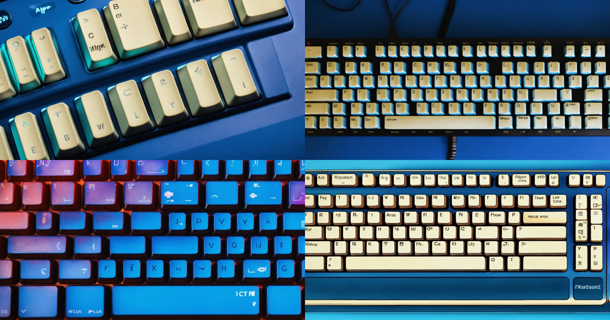 Lexica - Keyboard blue background
