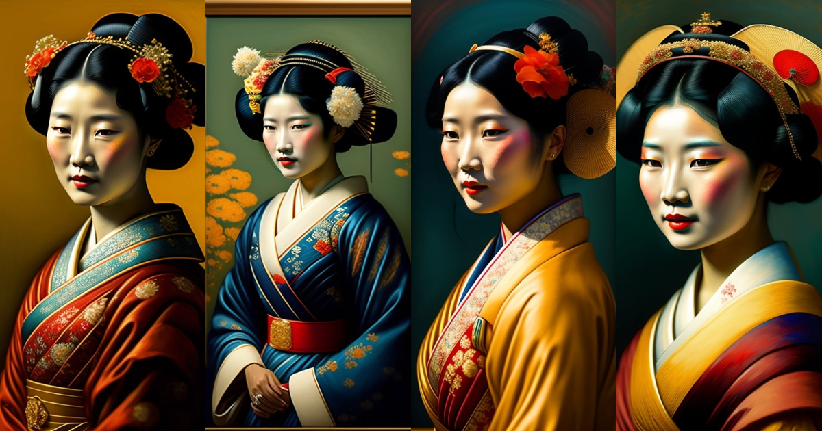 Lexica - Geisha painted by van gogh