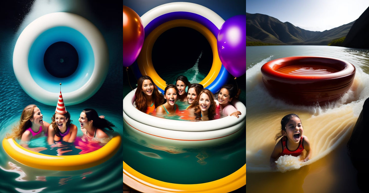 Lexica - Girls are doing a party in a whirlpool