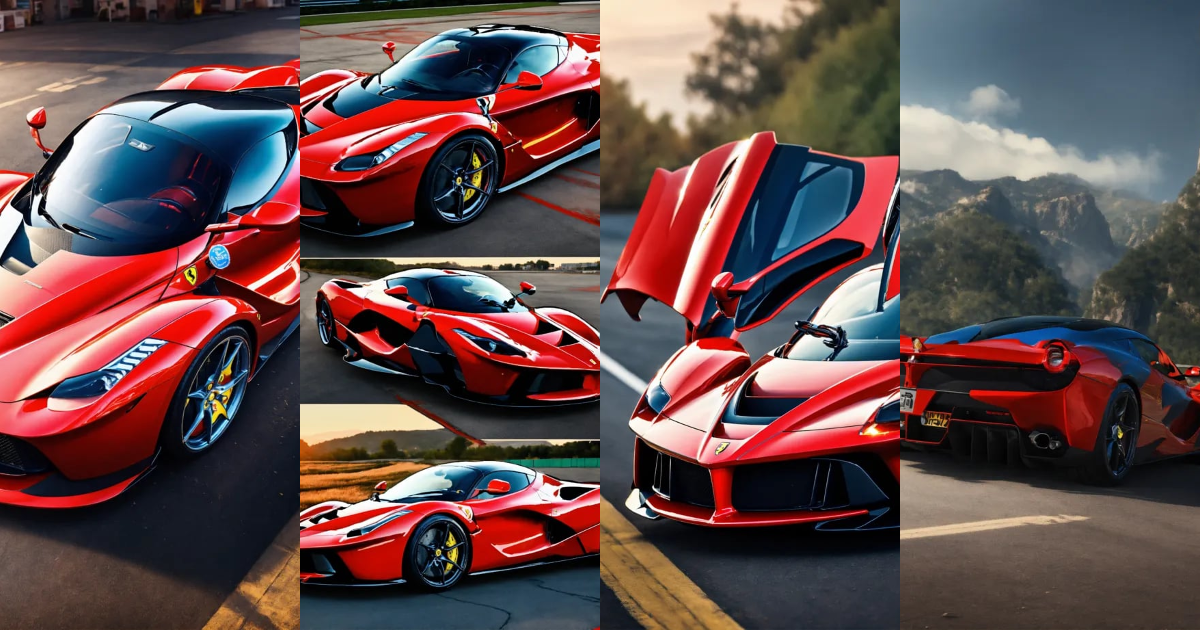 Lexica - Ferrari LaFerrari as SuperMan realistic