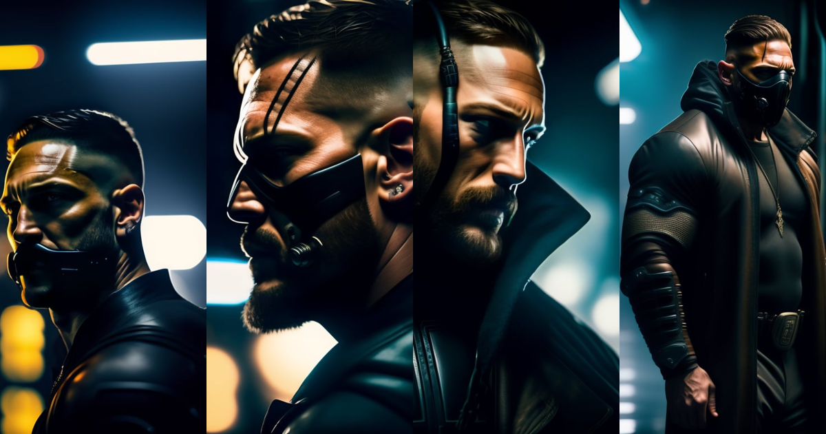 Lexica - Bane as a cyberpunk character, 4k, high detail, high ...