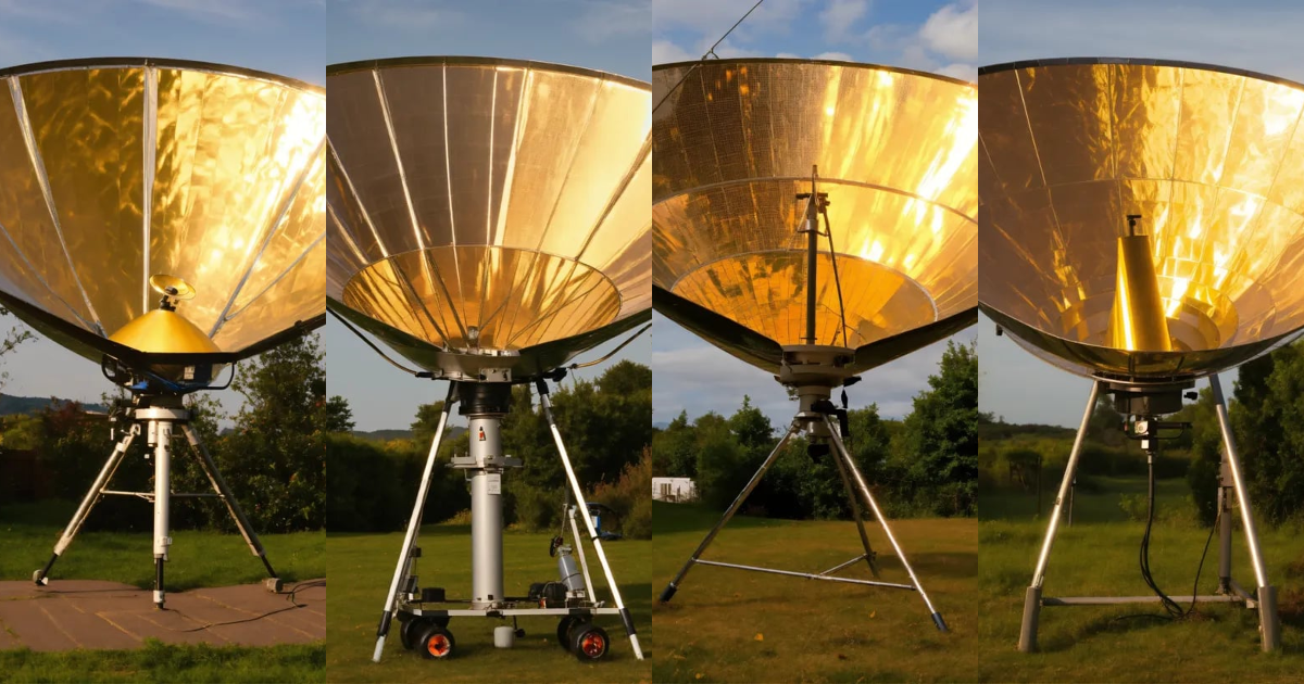 Lexica - Parabolic reflector. Photo.