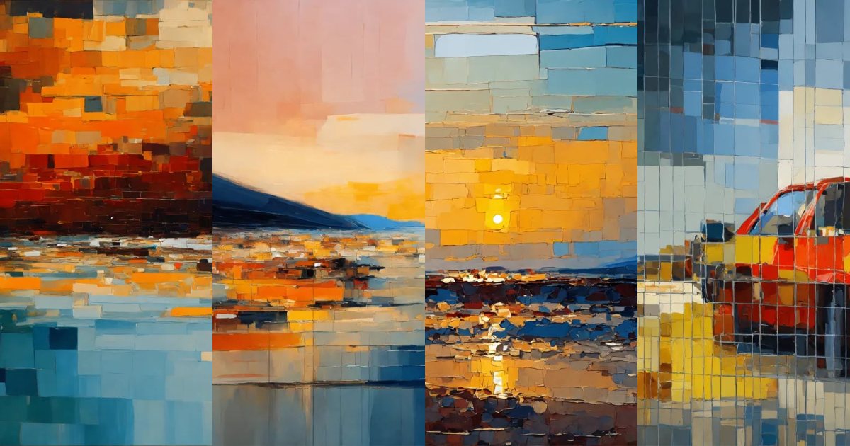 Lexica - Nubsim, oil painting, transparent, in style, generative art ...