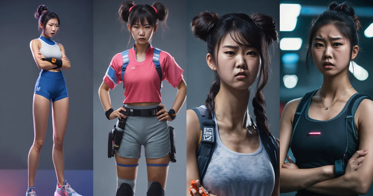 Lexica - An ultra detailed photo of an angry 20 years old Asian girl ...