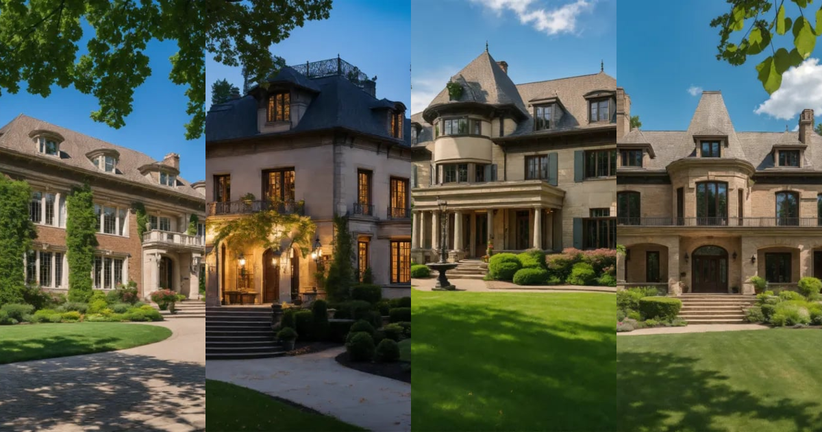 Lexica - Turn of the century french mansion exterior in Shaker Heights ...