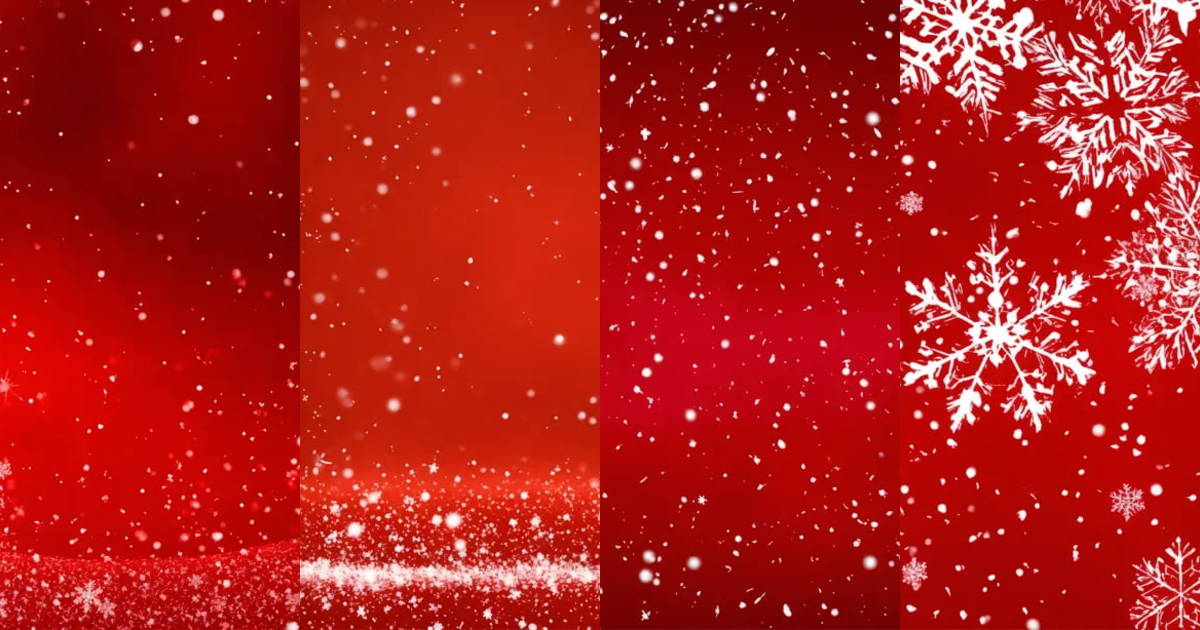 Lexica - A red background with snowflakes