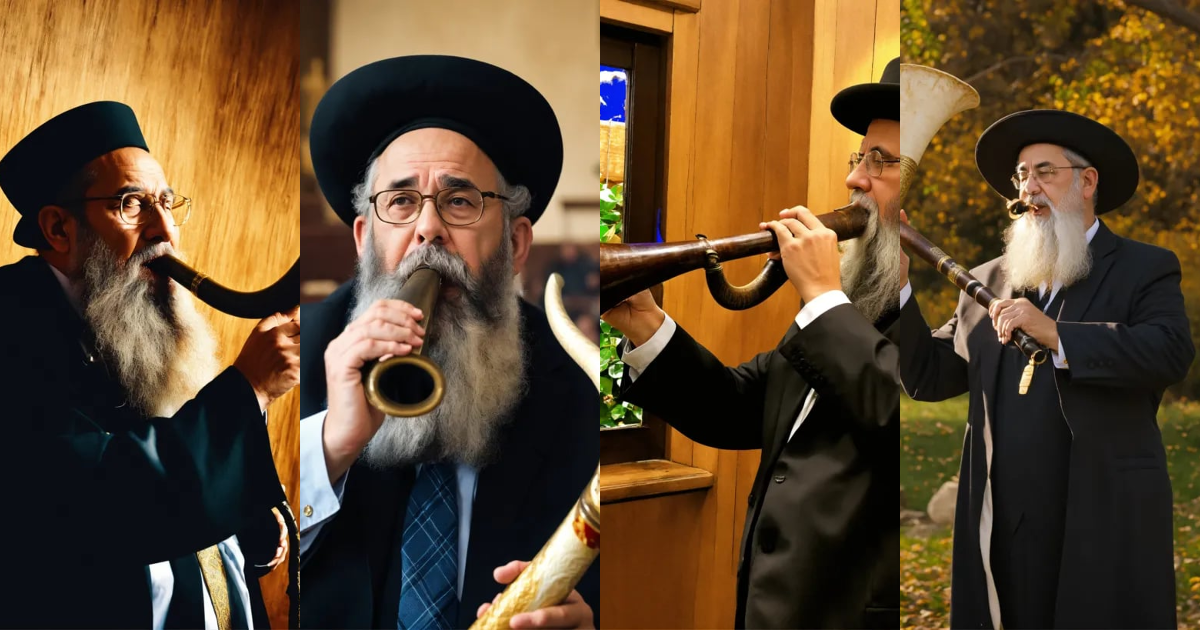 Lexica - Rabbi blows the shofar