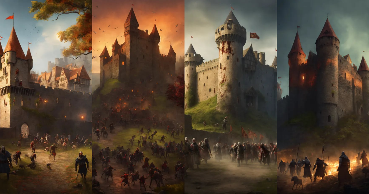 Lexica - Medieval castle with zombies