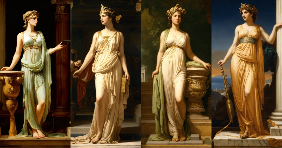 Lexica - Neoclassical art. Full body. Hera. Greek Goddess.
