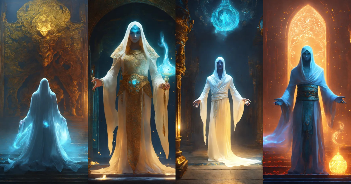 Lexica - A ghost guardian. A spirit. 4k, UltraHD. Fantasy. Genie.