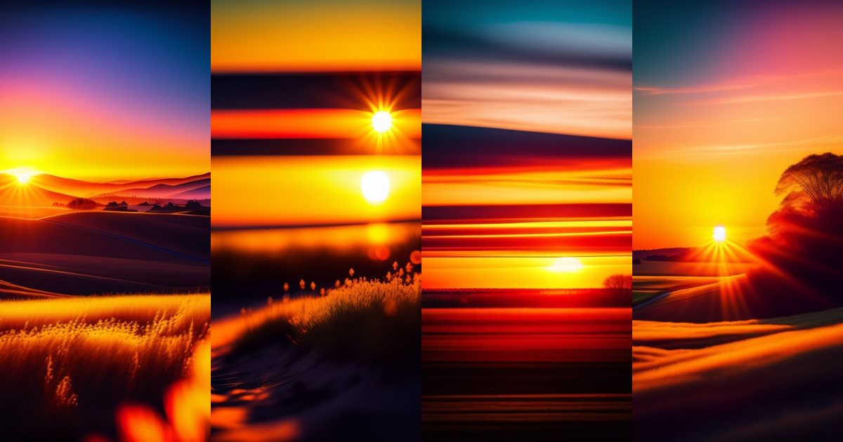 Lexica - A big bright beautiful tomorrow, sunset landscape, beautiful ...