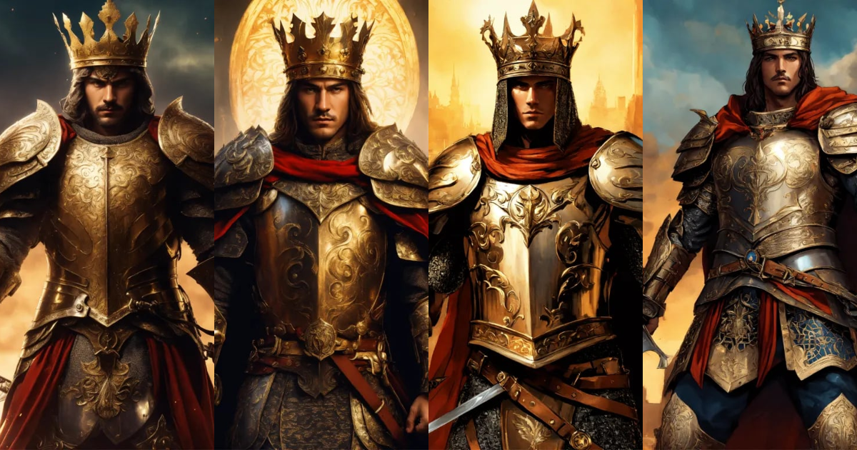 Lexica - Fantasy setting, an enigmatic human king, in praetorian style ...