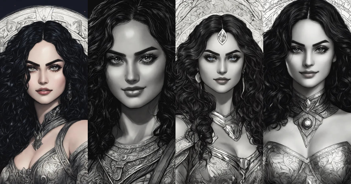 Lexica - "Camila Mendes dressed as heroic fantasy rogue", curly glossy ...