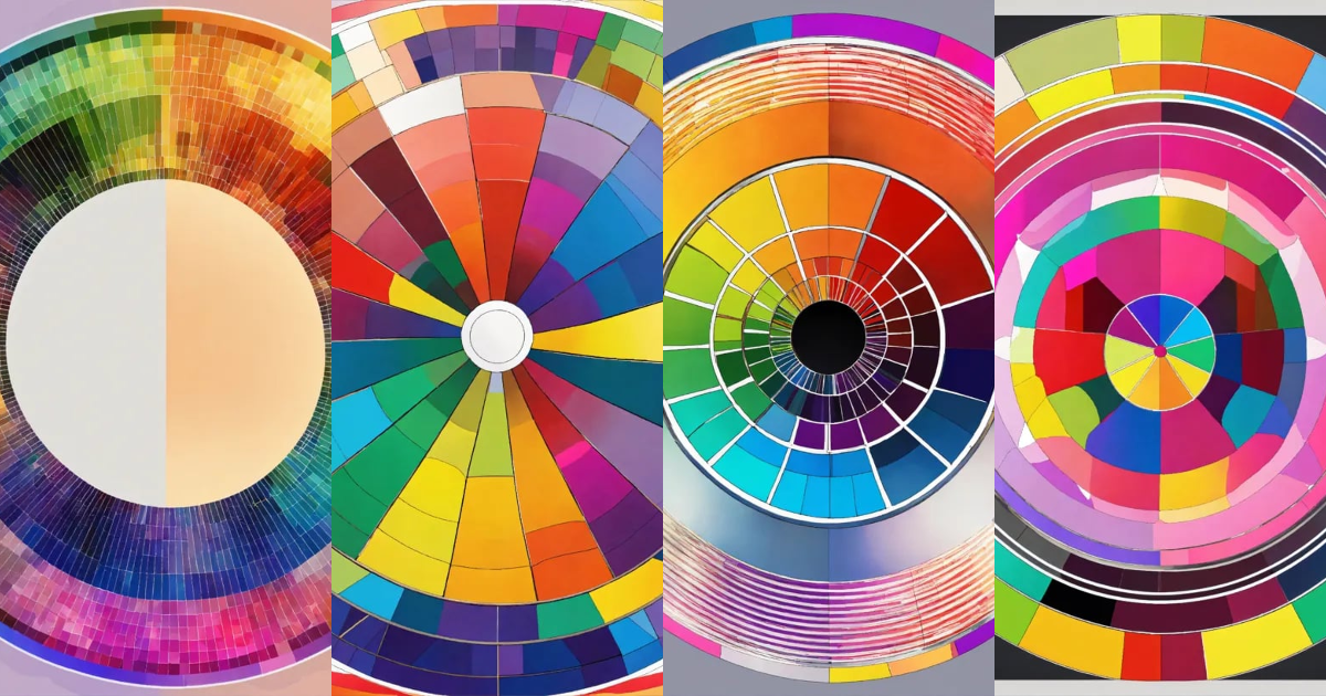 Lexica - One SIMPLE conventional color-wheel in 'white background' in ...