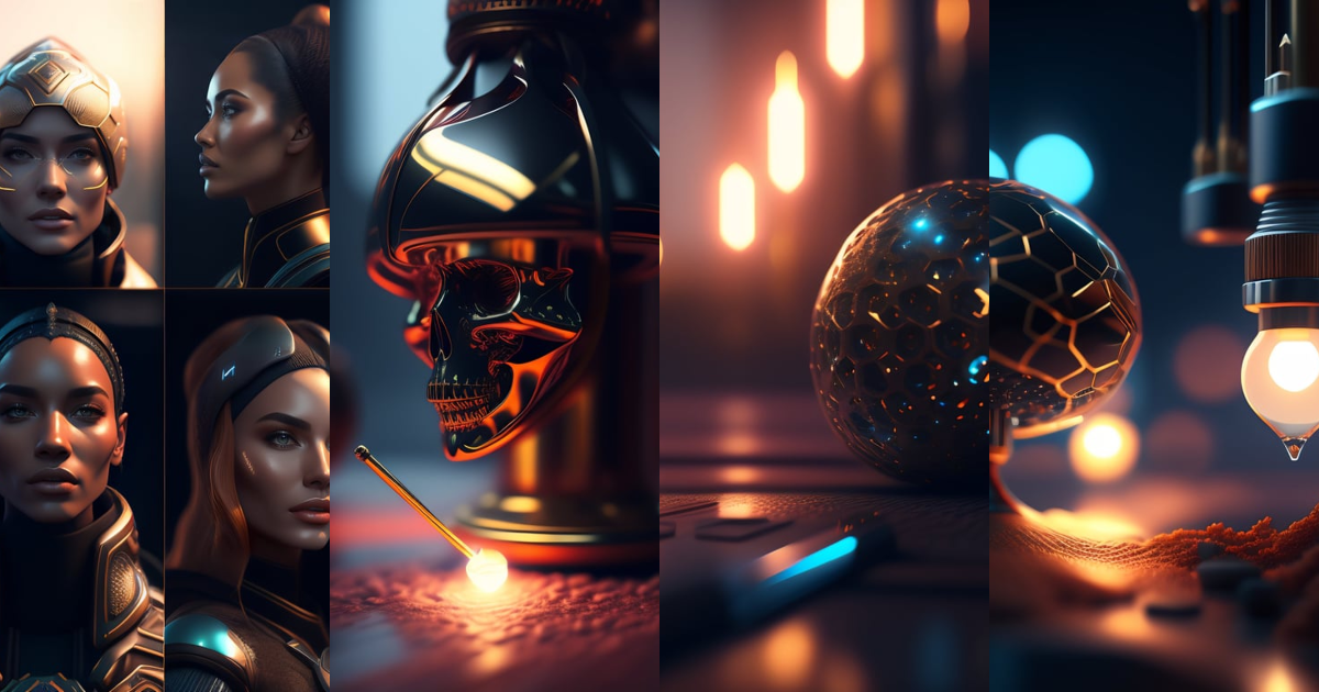 Lexica - The neural network draws itself,unreal engine, octane render ...
