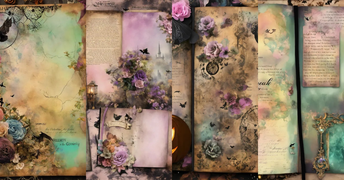 Lexica - Shabby chic dreamy mist pastel junk journals Gothic Junk ...