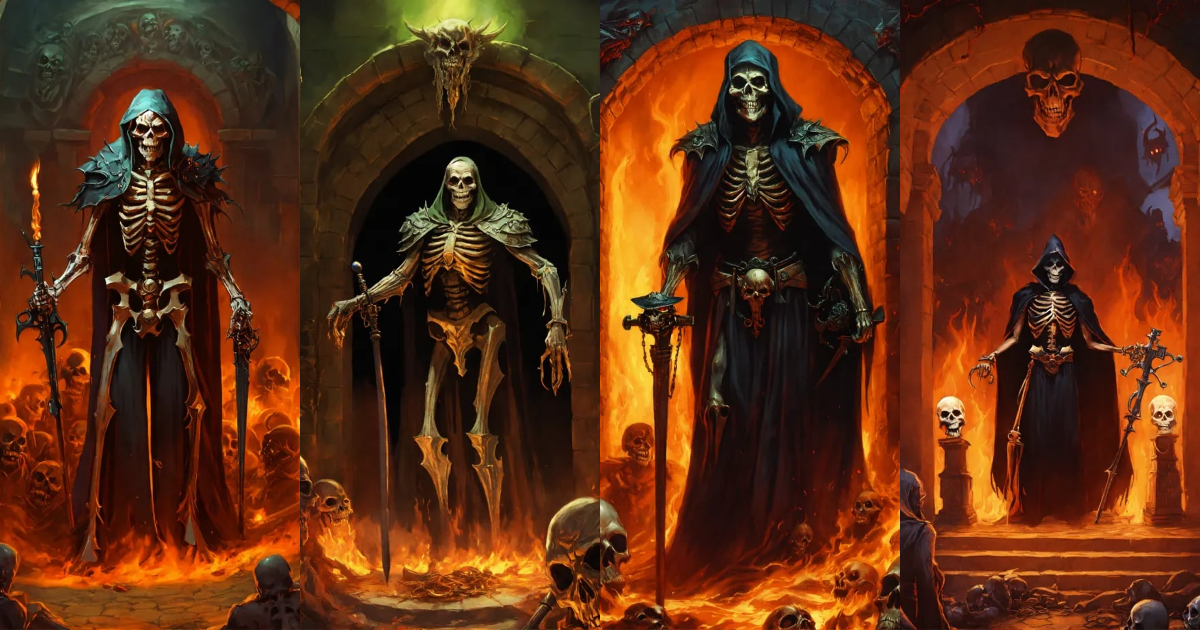 Lexica - Evil crypt keeper at the gates of hell with the harbingers of ...