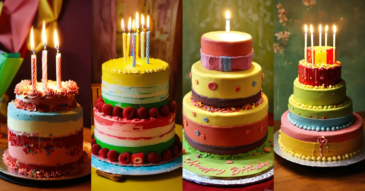 Lexica - Birthday,cake,realistick