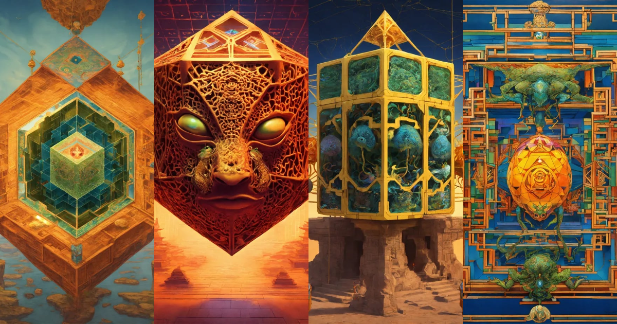 Lexica - Taoist monk Toad tesseract body fractal three point ...