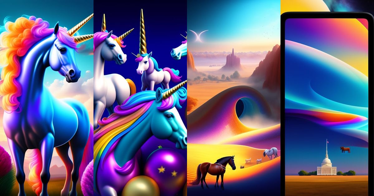 Lexica - World with many unicorns