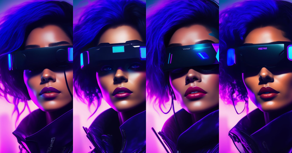 Lexica - A cyberpunk full-face frontal portrait of a female eyeless ...