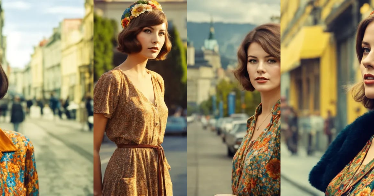Lexica - Beautiful woman retro Poland style 1970-1990, short hair ...