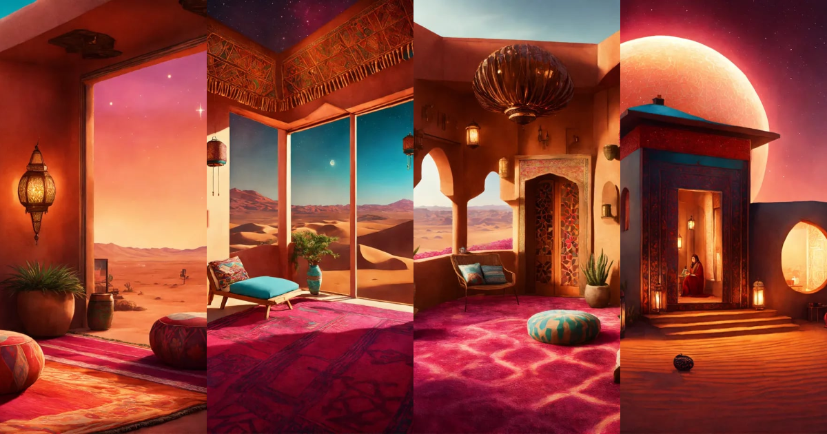 Lexica - Concept art of a large desert home, star wars, jakku, desert ...