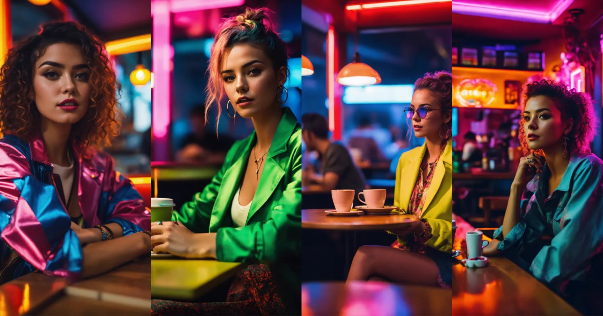 Lexica - Cinematic photography, modern, female trickster in a cafe ...